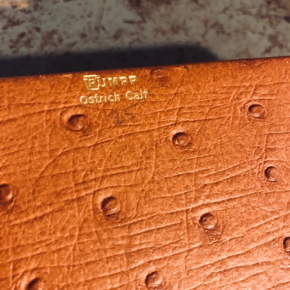 Accessories | Vintage 195s Ostrich Calf Leather Travel Case | Poshmark